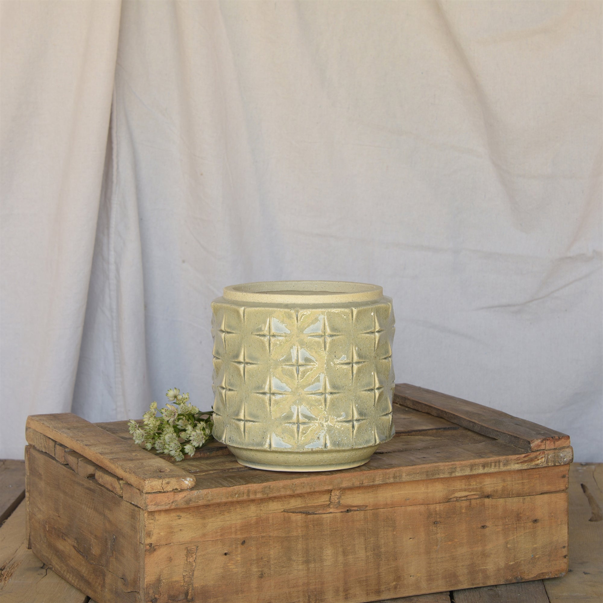 Gemma Cachepot - Large - Grey Set Of 2 By HomArt – Modish Store