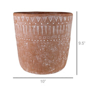 Lima Cachepot, Cement, Terra Cotta - Large Set Of 2 By HomArt – Modish ...