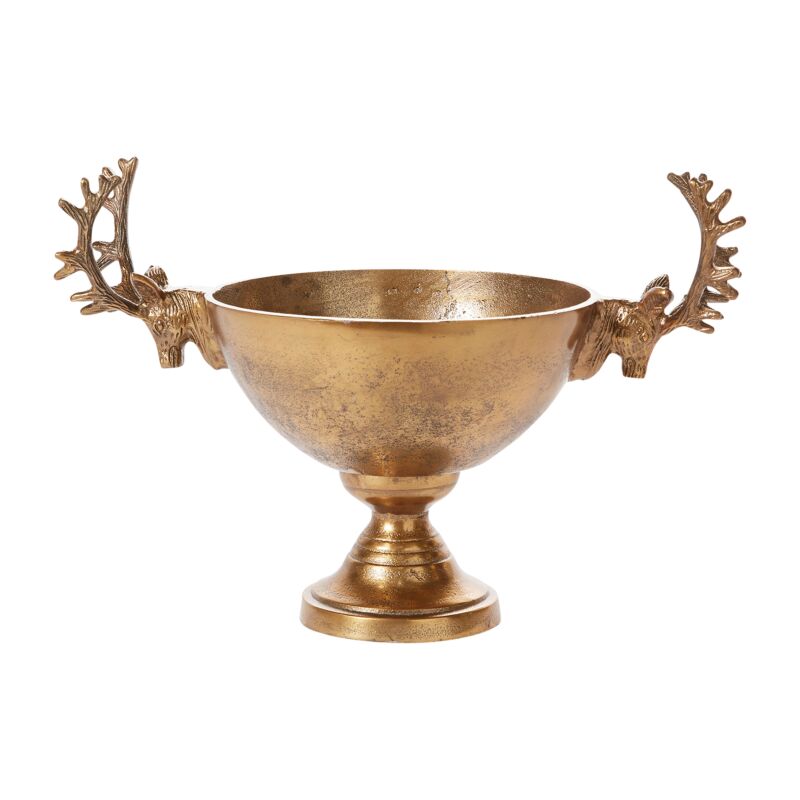 Golden Buck Bowl 16"x 9.25"x 11" By Accent Decor – Modish Store