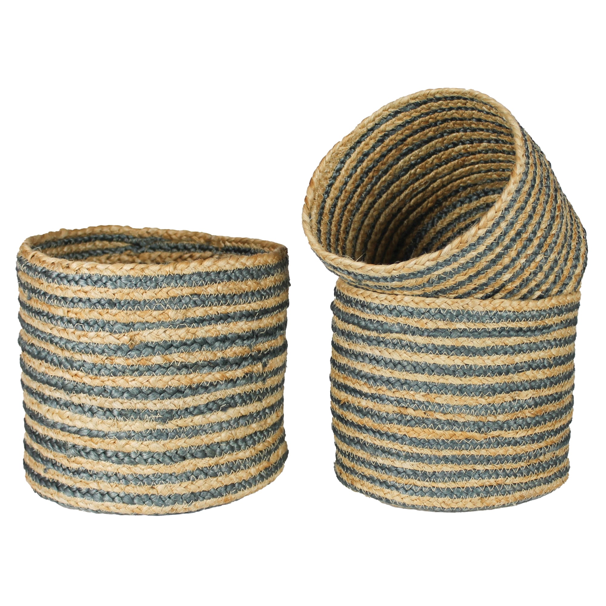 Bossa Hemp Baskets, Set of 3 By HomArt – Modish Store