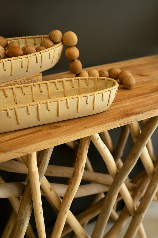 Repurposed Teak Wood Branches Console Table By Kalalou – Modish Store