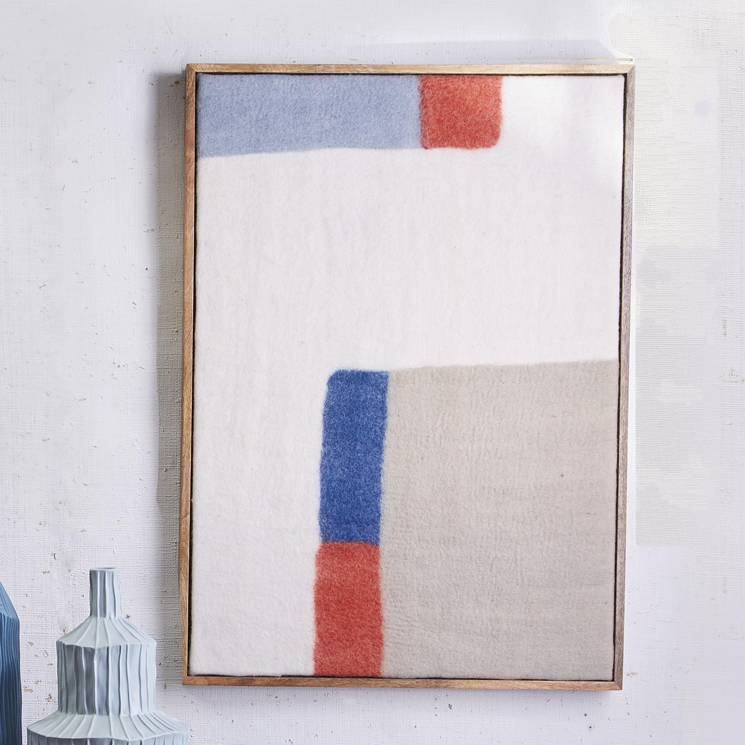 Geometric Woolen Felt Abstract Wall Art By Tozai Home – Modish Store