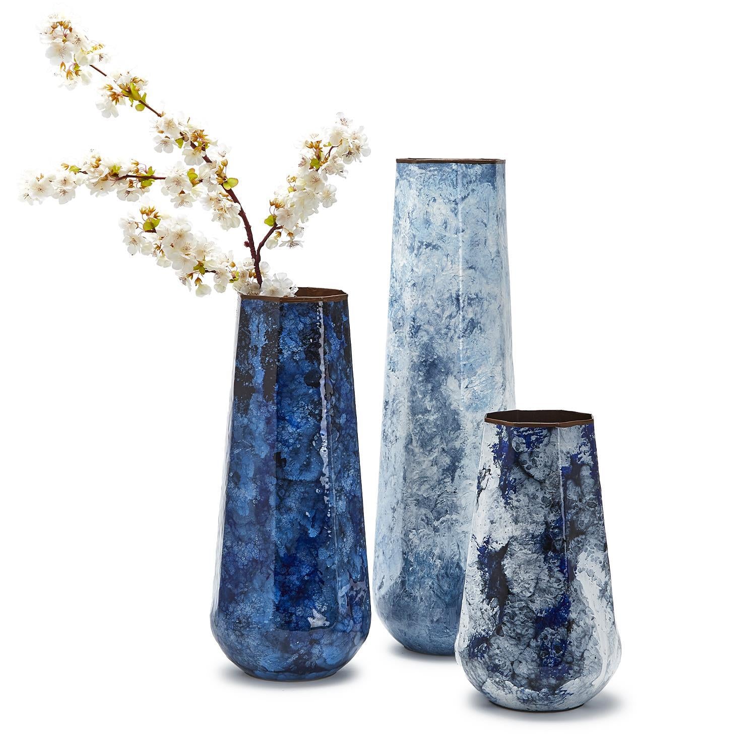 Splatter Pattern Vase Set Of 3 By Tozai Home – Modish Store