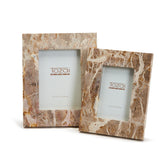 Brown Galaxy Marble Photo Frame Set Of 4 By Tozai Home – Modish Store