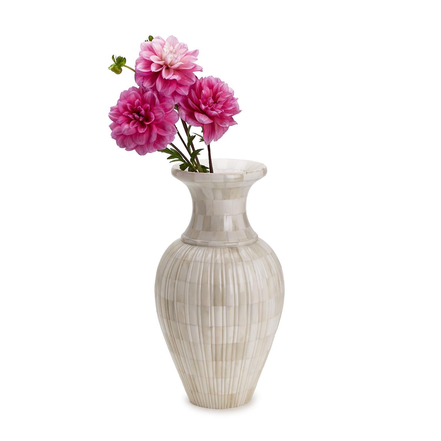 13 3/4" Mosaic Bone Vase By Tozai Home – Modish Store