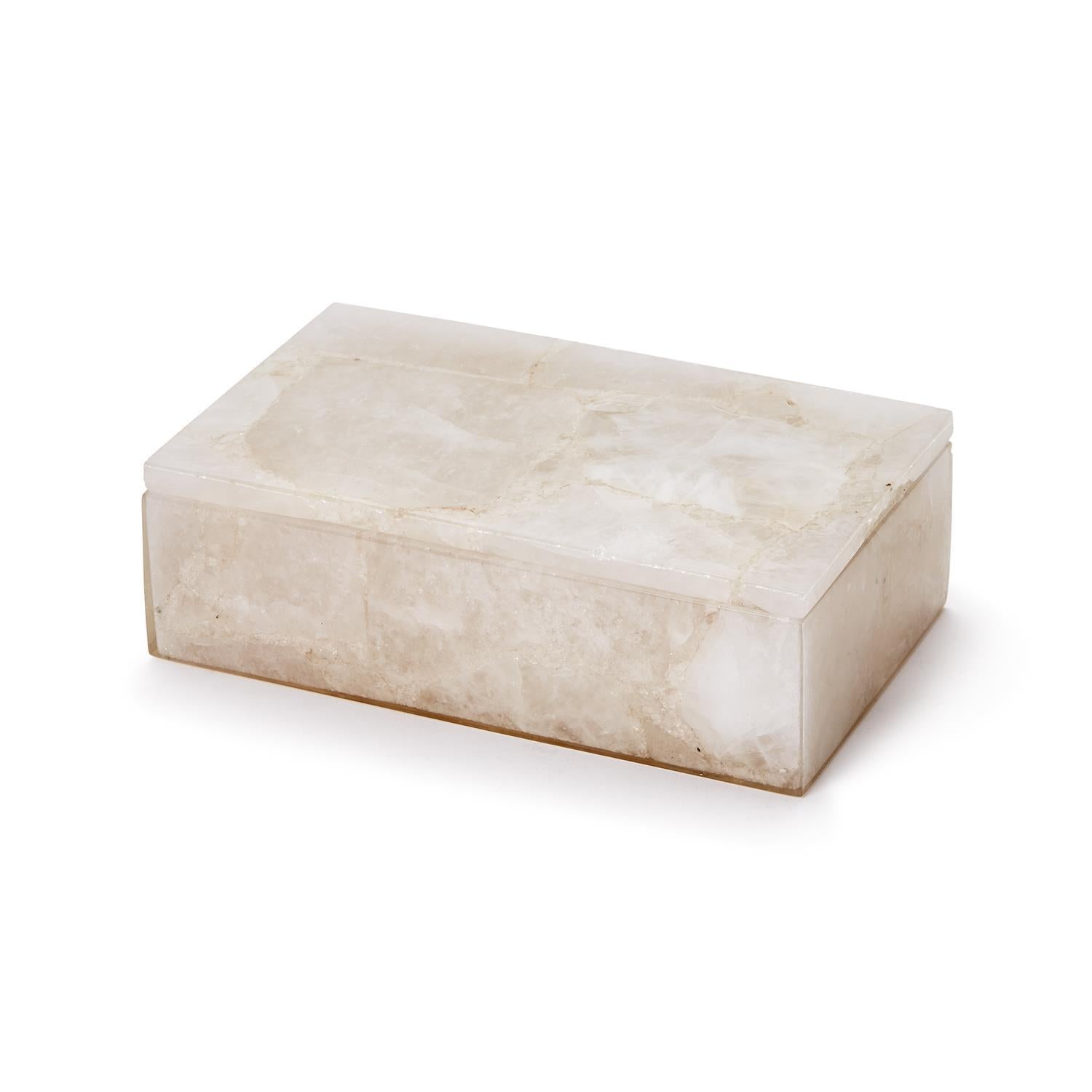 White Quartz Box Set Of 2 By Tozai Home – Modish Store