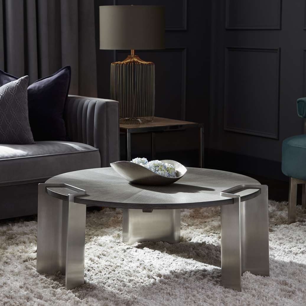 Arca Coffee Table By Cyan Design - Silver-Grey-Smoke – Modish Store
