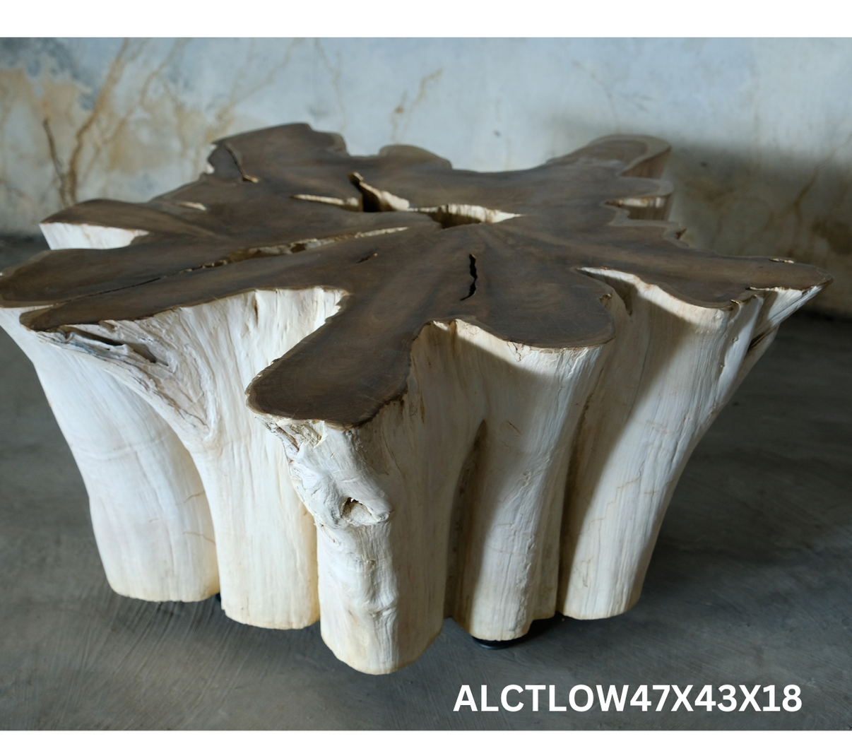 Antique Teak Thick Slab Coffee Table- 2 Variants- by Artisan Living ...