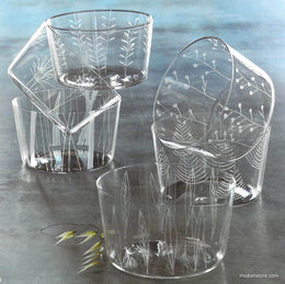 Etched Botanical Glassware - Set Of 6 – Modish Store