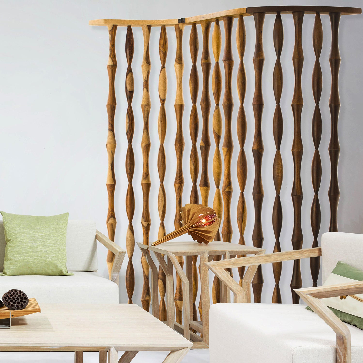 Natural Brown Wood Screen By Homeroots – Modish Store