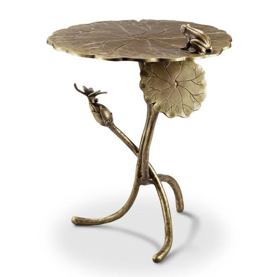 Frog and Dragonfly End Table By SPI Home - 25.5in Height – Modish Store