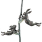 Rowdy Rabbit Pair and Flower Birdfeeder With Stake By SPI Home - 44in ...