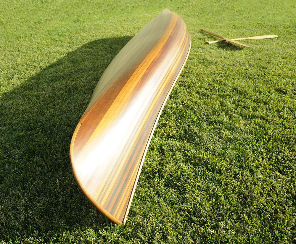 Matte Finish Wooden Canoe With Ribs Curved Bow By Homeroots – Modish Store