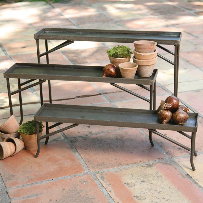 HomArt Fireplace Pillar Racks - Set of 3 - Natural -Natural – Modish Store
