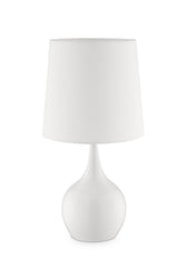 Minimalist White Table Lamp with Touch Switch By Homeroots – Modish Store
