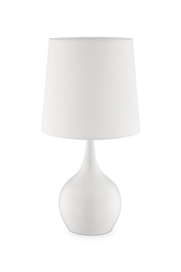 Minimalist White Table Lamp with Touch Switch By Homeroots – Modish Store