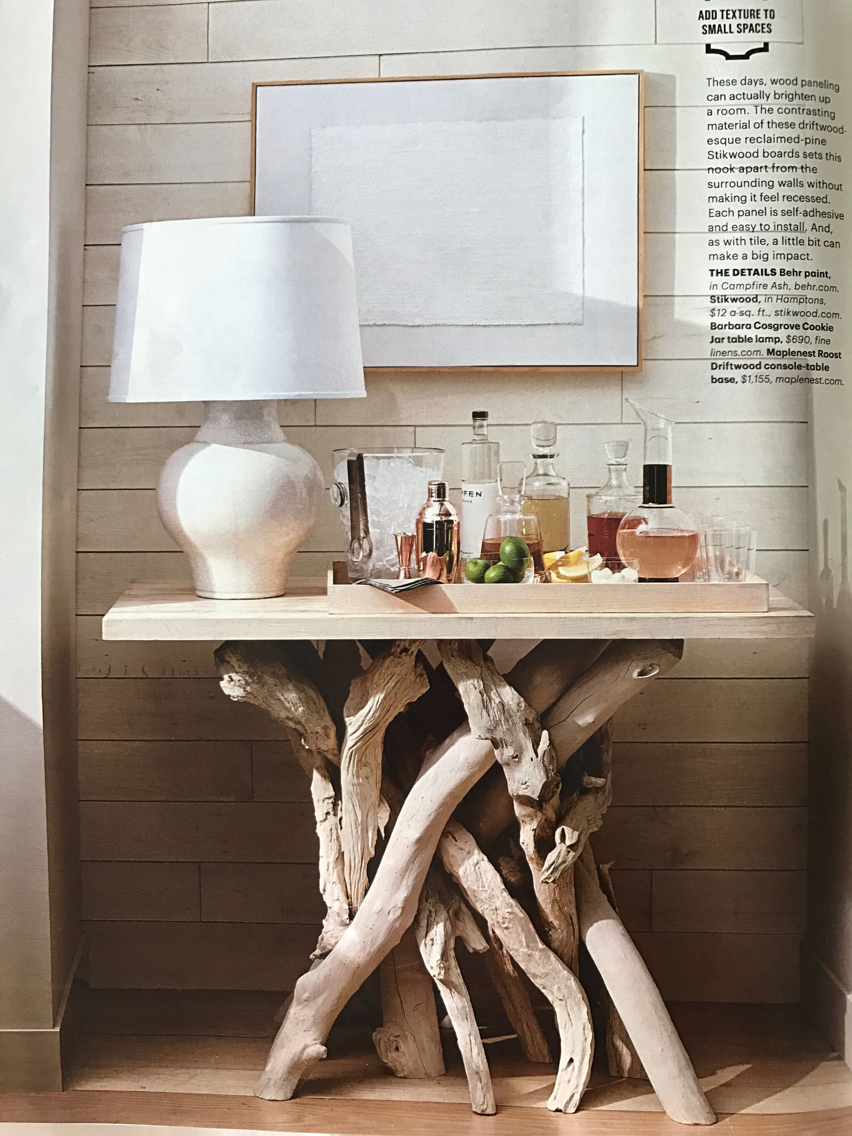 Driftwood Console Table- Bleached, by Artisan Living – Modish Store