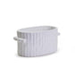 Faux Bamboo Oval Centerpiece / Cachepot with Handles Set Of 3 By Two's ...
