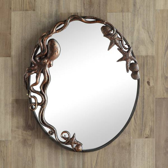 Octopus Oval Wall Mirror By SPI Home - 26in Height – Modish Store