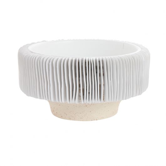 Grayton Compote By Accent Decor - 2 Sizes - White - Ceramic - 51090 ...