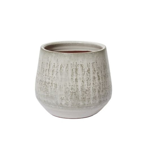 Anders White Terracotta Pot By Accent Decor- 2 Sizes - White - Ceramic ...