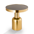 Golden Finish Pillar End Table By SPI Home - 20in Height – Modish Store
