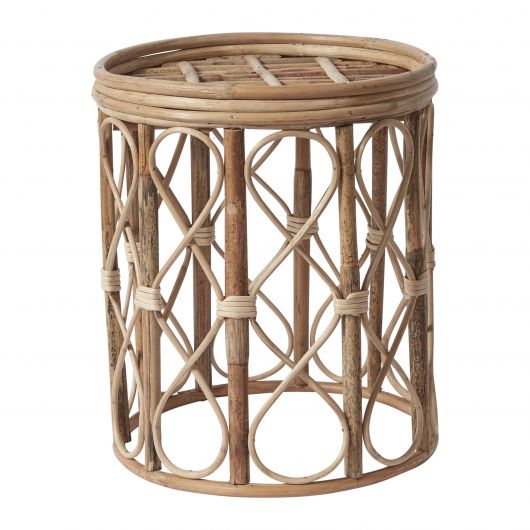 Kora Plant Stand/Side Table By Accent Decor- 3 Sizes - Natural - Wood ...