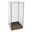 Coleman Glass top Display Box By Accent Decor - 3 Sizes - Brown - Glass ...