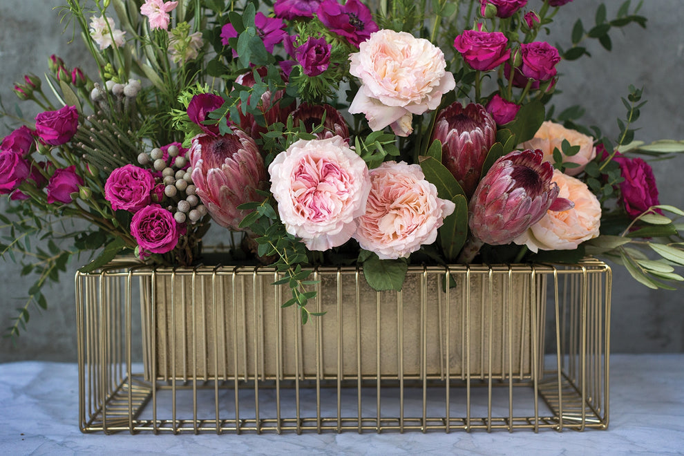 Avant Garde Planter Floral Arrangements Set Of 2 By Accent Decor ...