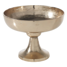 Vienna Compote Set Of 2 By Accent Decor - 2 Sizes - Silver - Metal ...