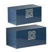 A&B Home Two Blue/Gold Decorative Boxes – Modish Store