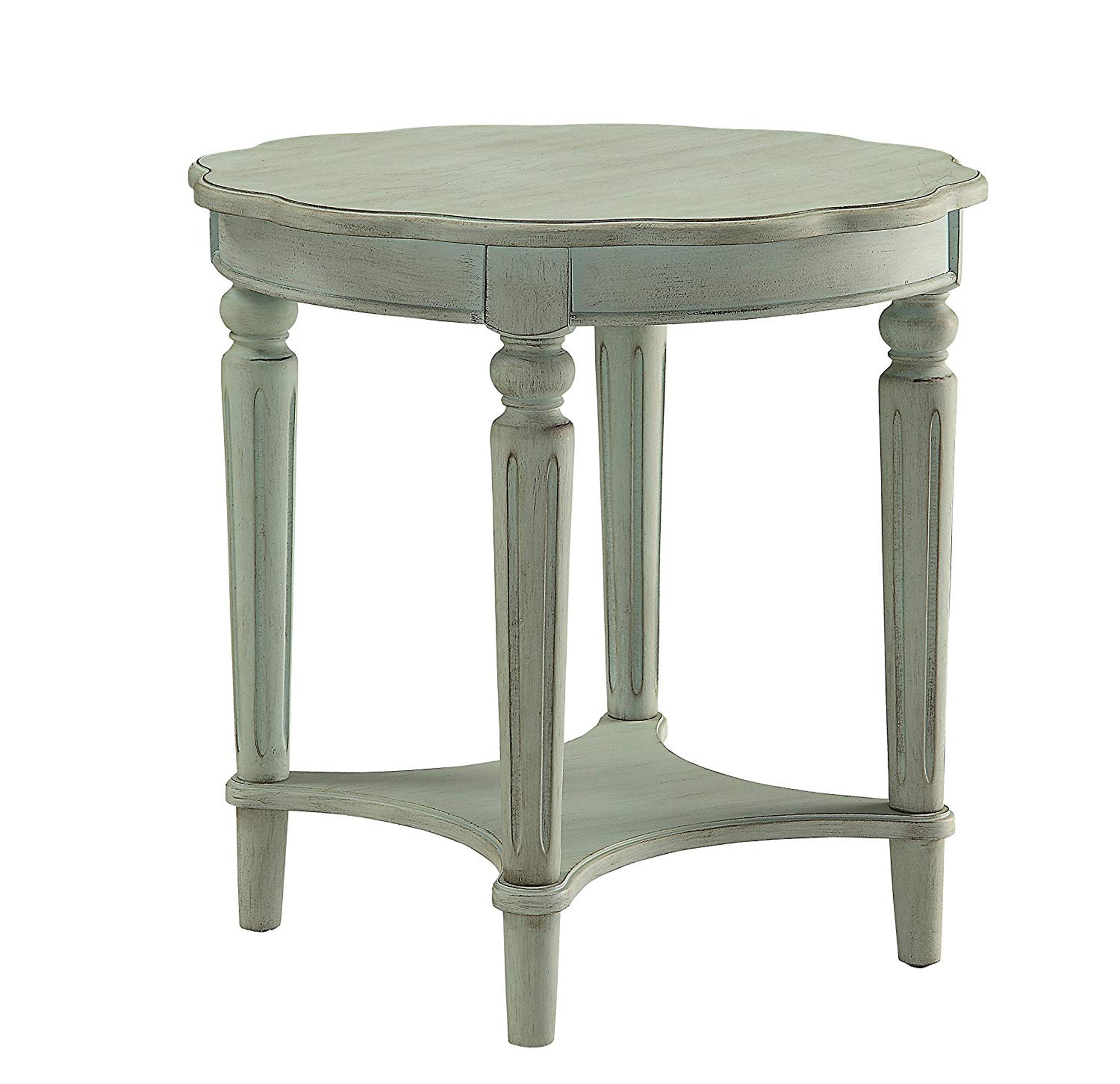 Fordon End Table, Antiqued Green By Benzara - Antiqued Green – Modish Store