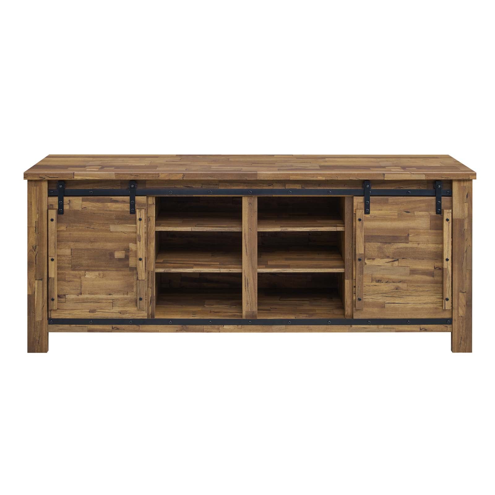 Modway Cheshire 70" Rustic Sliding Door Buffet Table Sideboard - EEI ...