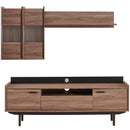 Modway Visionary 2 Piece Entertainment Center - EEI-3730 - Walnut Black ...