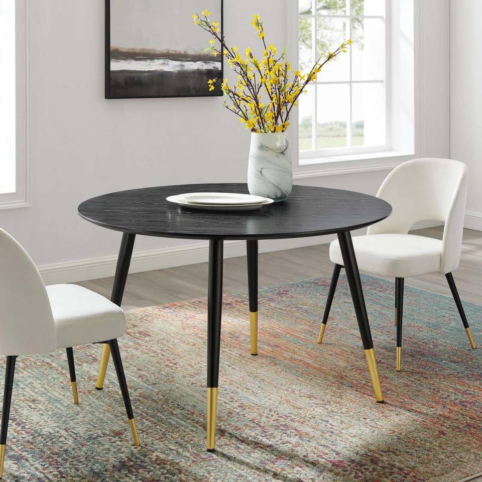 Modway Vigor Round Dining Table - EEI-4217 - Black – Modish Store
