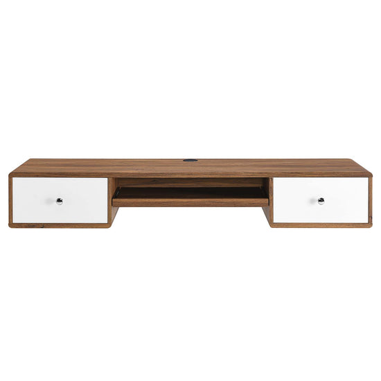 Transmit 60" Wall Mount Wood Office Desk By Modway - EEI-5864-WAL-WHI ...
