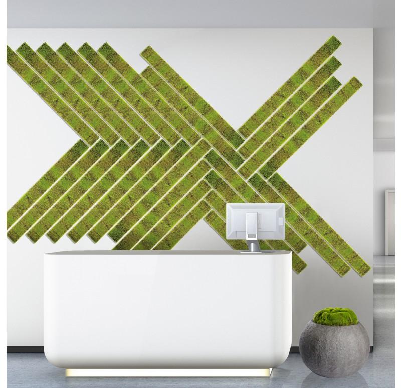 Green Wall, 'New Moss', Strip by Gold Leaf Design Group – Modish Store