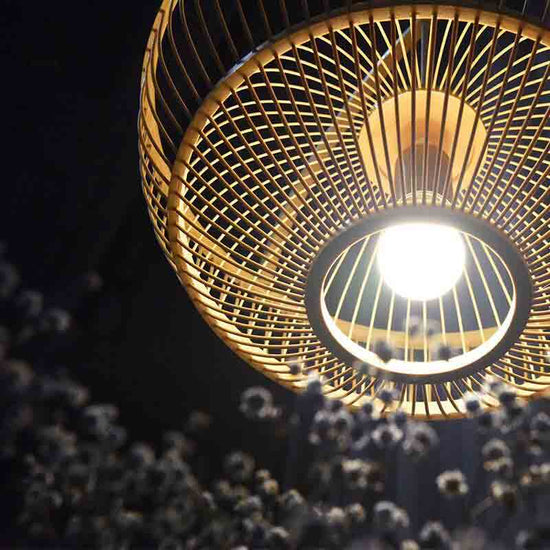 Bamboo Wicker Rattan Basket Lampshade Pendant Lighting By Artisan Livi ...