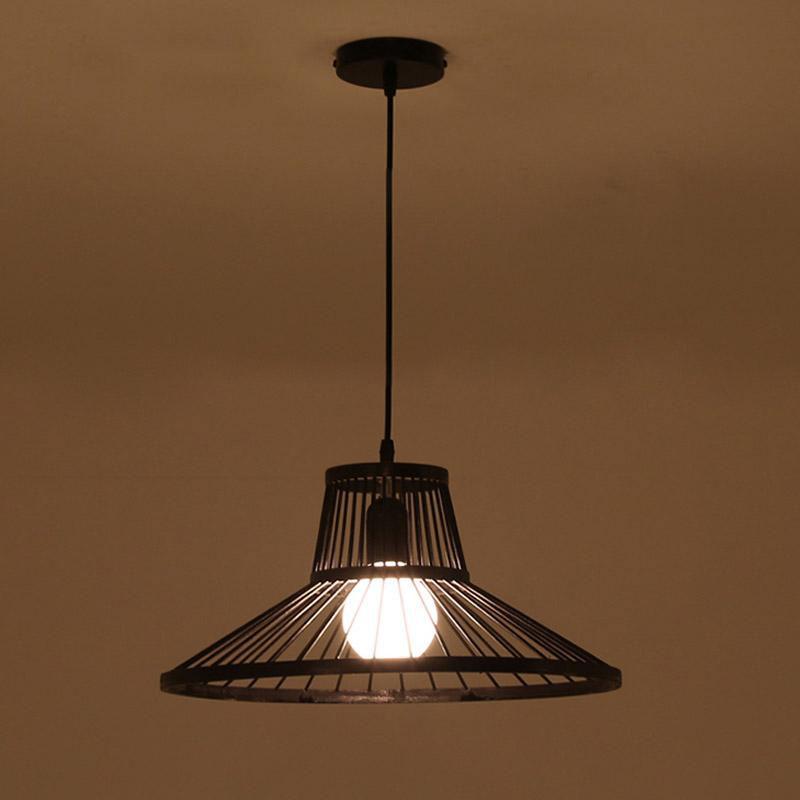 Bamboo Wicker Rattan Shade Cap Pendant Light By Artisan Living – Modish ...