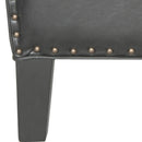 Safavieh Evander Club Chair - Brass Nail Heads - Black, Brass – Modish ...