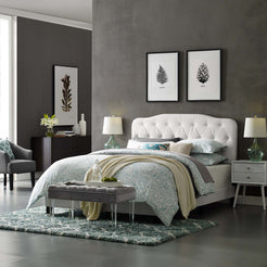 Modway Amelia Queen Faux Leather Bed - MOD-5992 - White – Modish Store