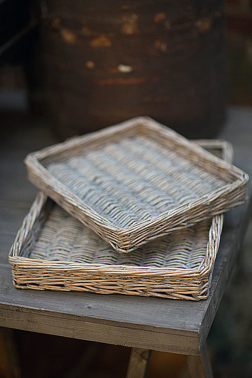 Set of Two Willow Trays – Modish Store
