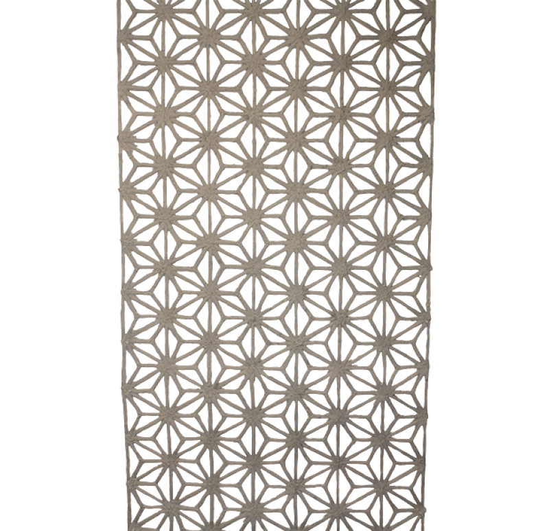 Gold Leaf Design Group Handmade Paper - "Jali Star" - Grey – Modish Store