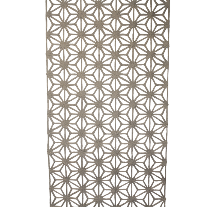 Gold Leaf Design Group Handmade Paper - "Jali Star" - Grey – Modish Store