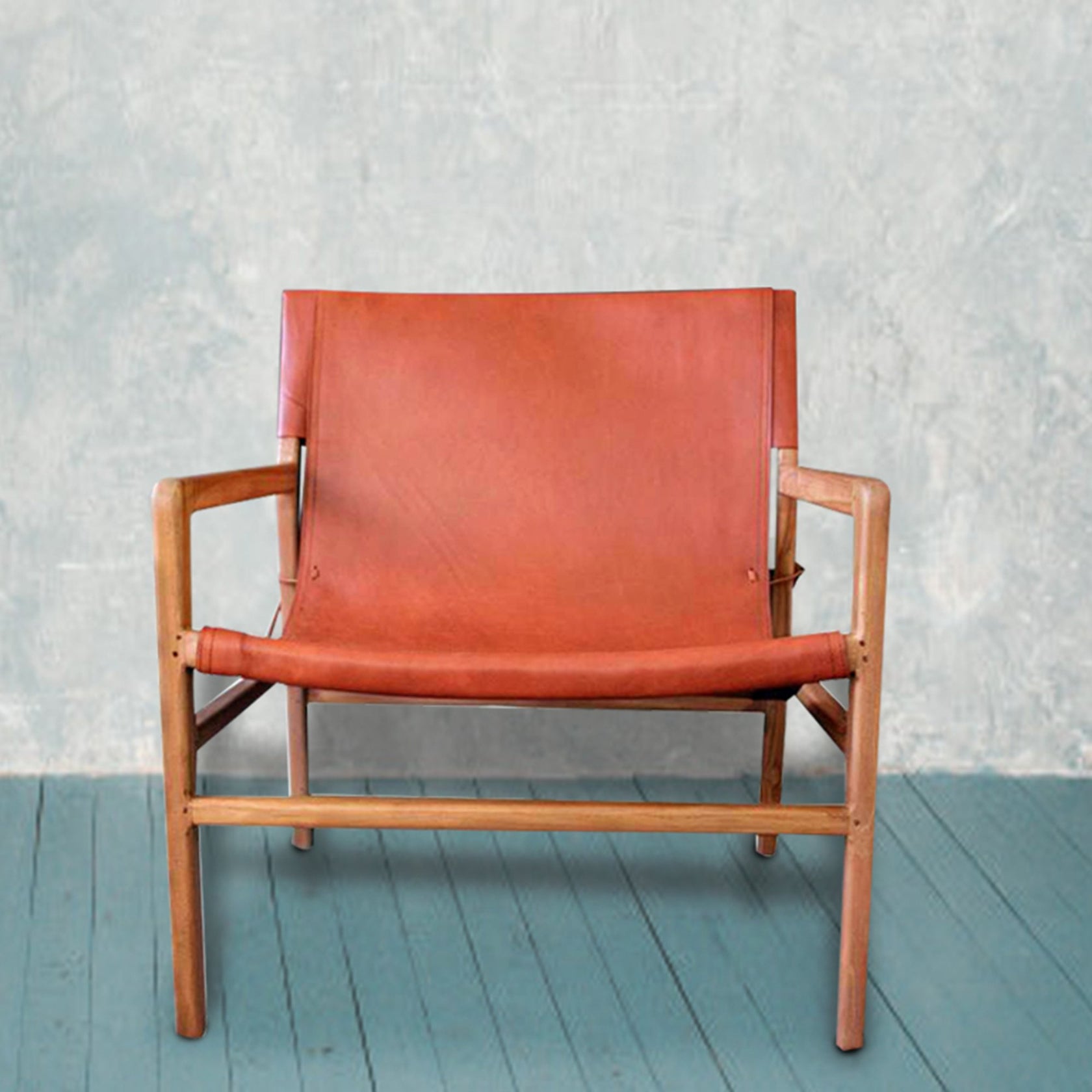 Artisan Living, Armchair, Teak, Leather – Modish Store