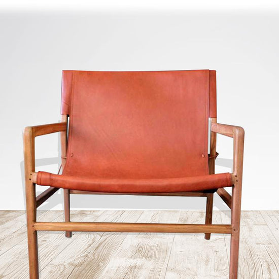 Artisan Living, Armchair, Teak, Leather – Modish Store