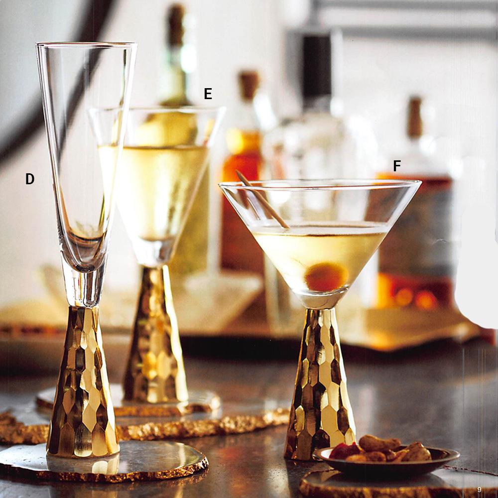 Golden Verglas Drinkware Glasses - Set Of 6 – Modish Store