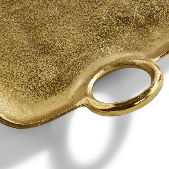 Metropolitan Decorative Gold Tray With Handles Set Of 6 By Tozai Home ...