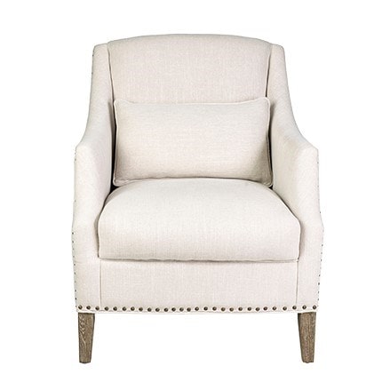 Alexander Oakwood Chair - Beige Linen by Jeffan – Modish Store