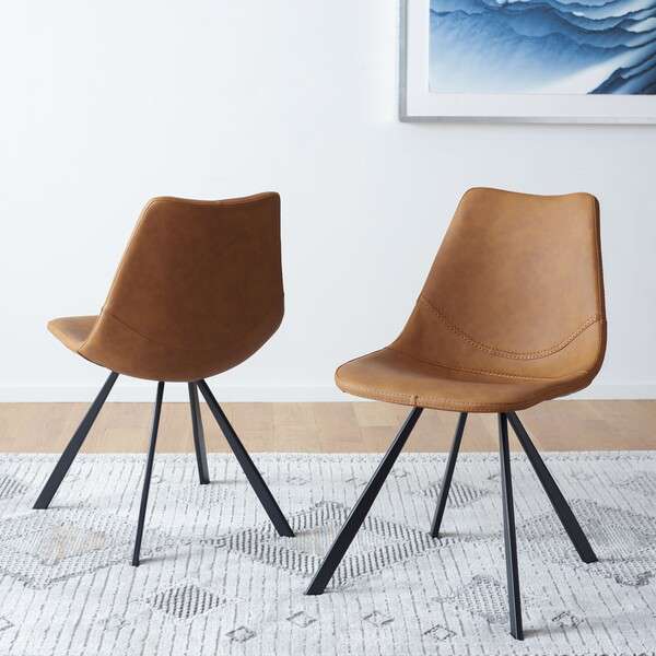 Safavieh Kayne Dining Chair Set Of 2 - Cognac – Modish Store